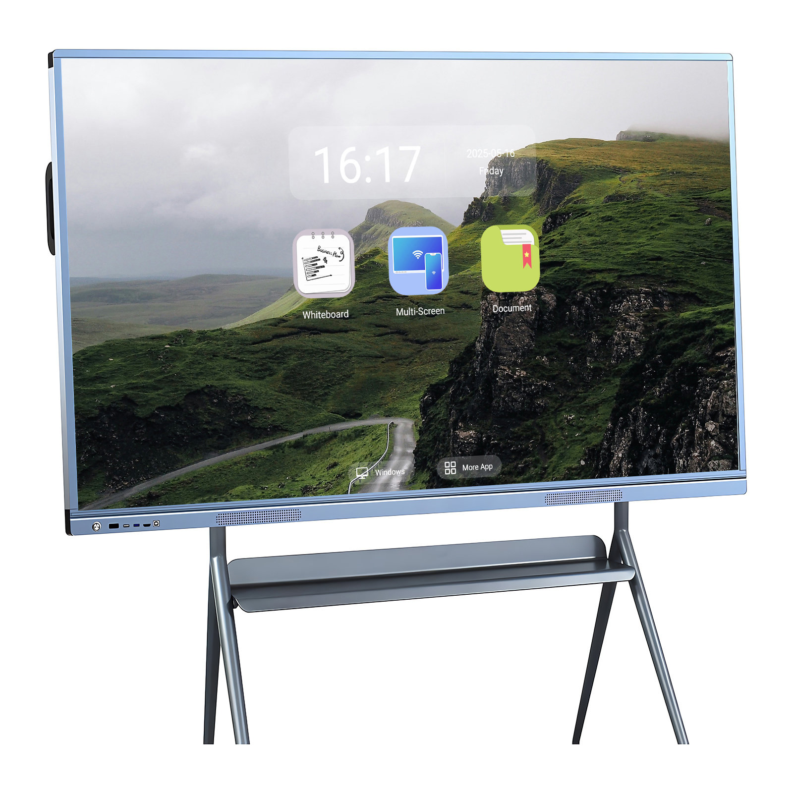 JYXCN 86" 4K UHD Interactive Whiteboard, Touch Screen Digital Electronic Calendar All-In-One ...